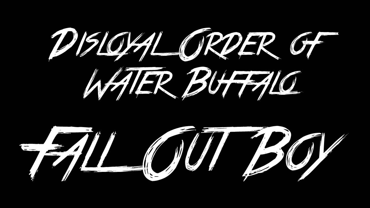 Disloyal Order of Water Buffalo by Fall Out Boy (piano cover) - YouTube