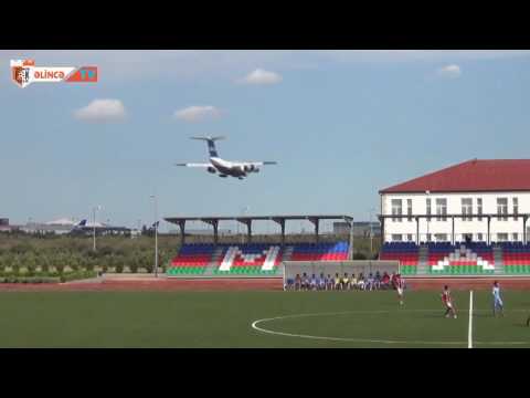 Bakıdakı stadionda maraqlı an