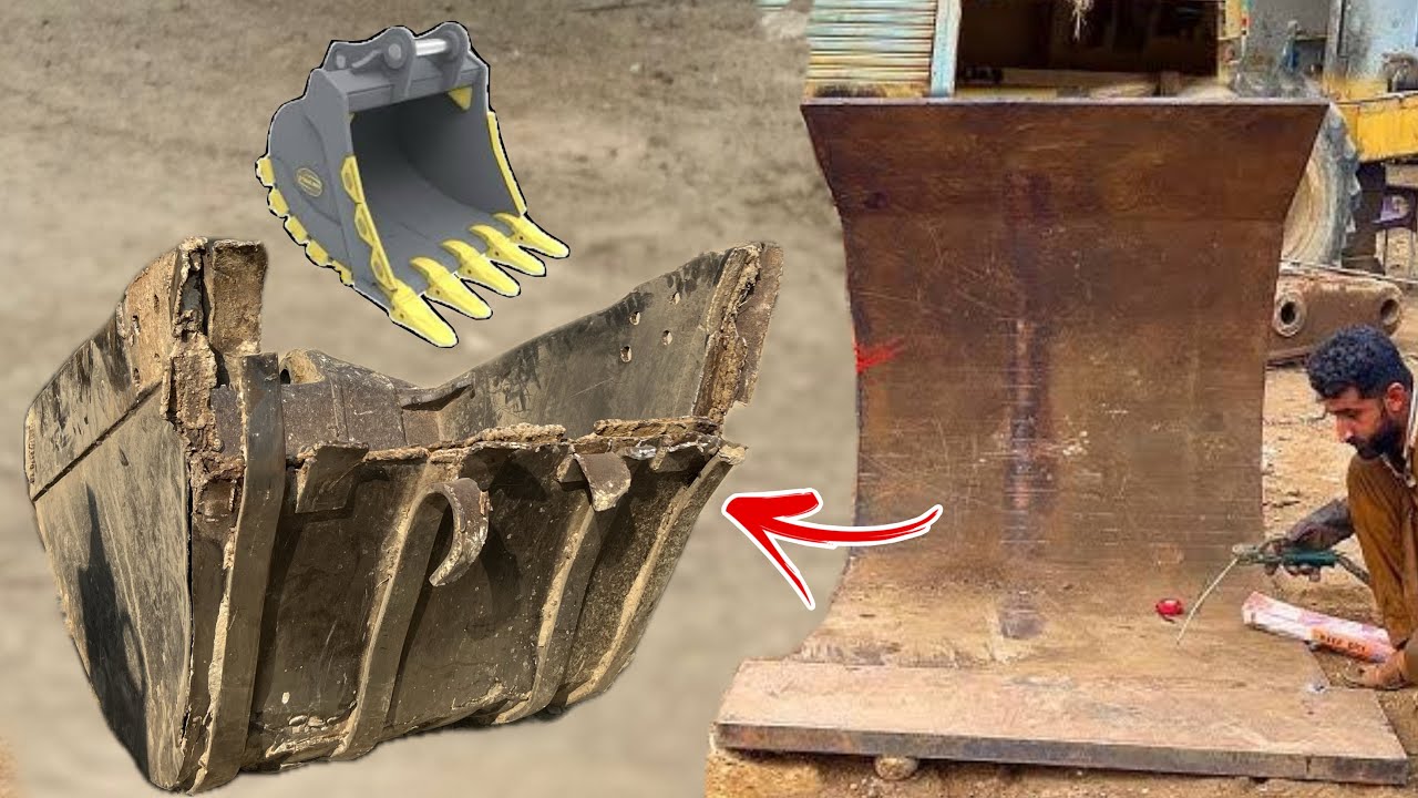 Technically Repairing Damaged Excavator Bucket // Replaced Bad Tooth of ...
