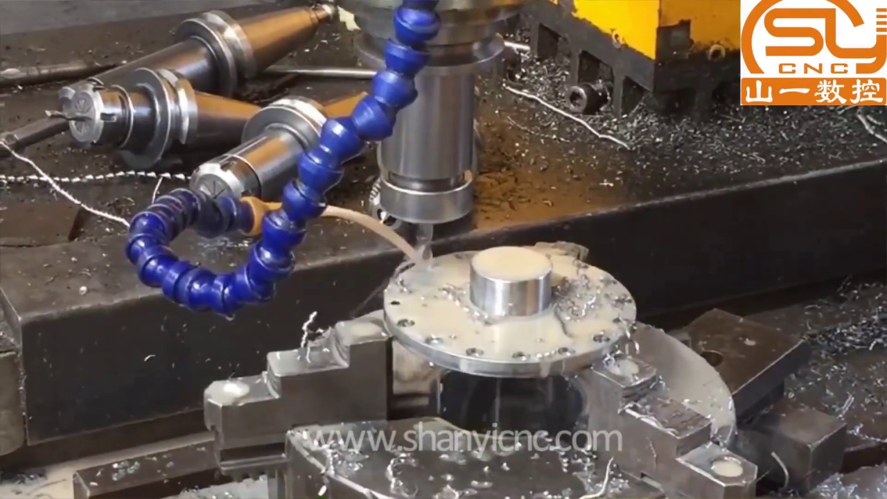 High Speed Gantry Type Table moving CNC Drilling Milling Machine - YouTube