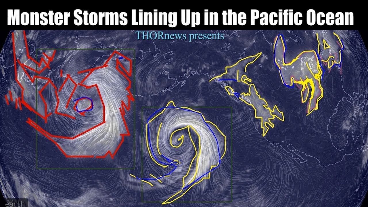 Monster Storms are lining up in the Pacific Ocean - YouTube