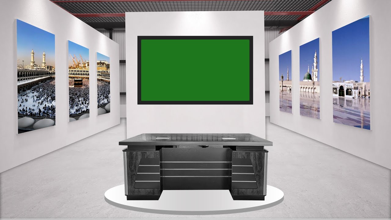 HD simply beautiful virtual studio - YouTube