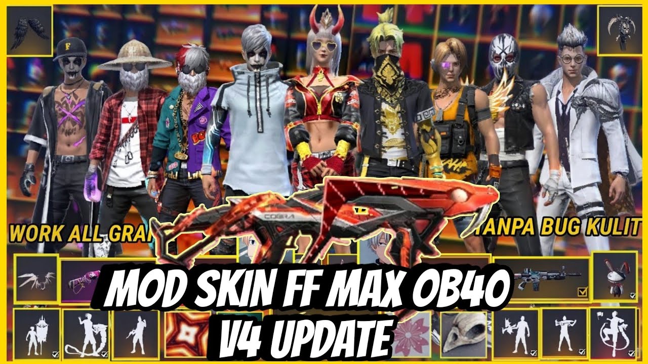 MOD SKIN FF OB40 MOD FULL SKIN SUNG TRANG PHỤC HÀNH ĐỘNG XE UPDATE MỚI ...