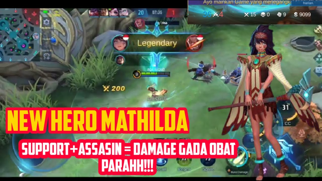 Mathilda mobile legends | new hero mathilda | mathilda gameplay | new ...