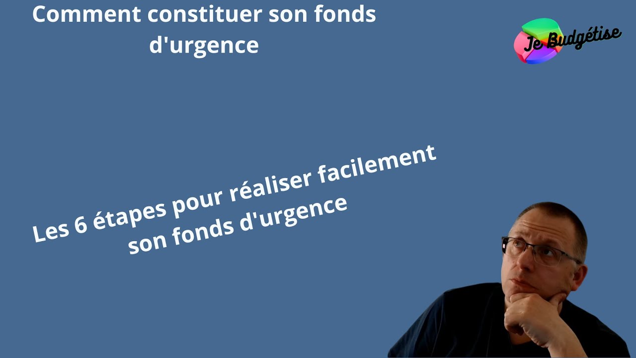 Comment réaliser son fonds d'urgence - YouTube