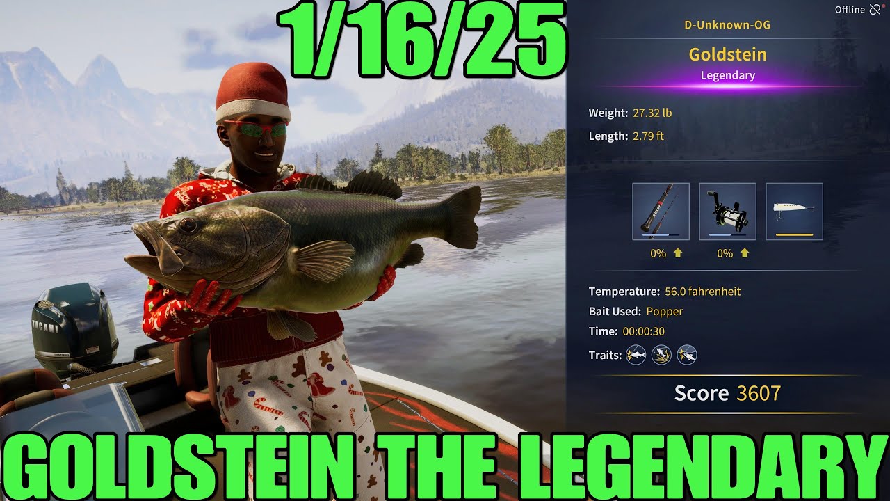 Goldstein Is The Legendary Fish Active This Week 1/16/25 - Call Of The ...