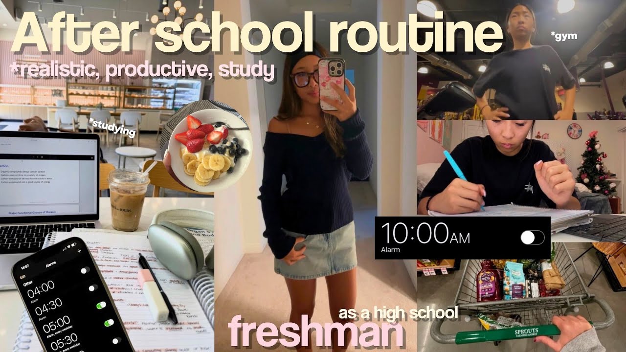 HIGH SCHOOL AFTER SCHOOL ROUTINE 🎀 (realistic, productive, freshman ...