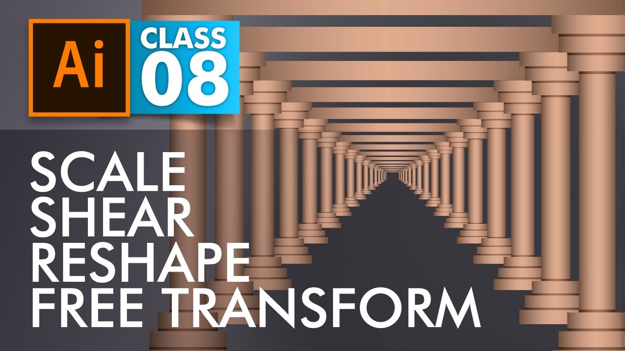 Adobe Illustrator Training Class 8 Learn Scale Shear Reshape And adobe-illustrator-training-class-8-learn-scale-shear-reshape-and