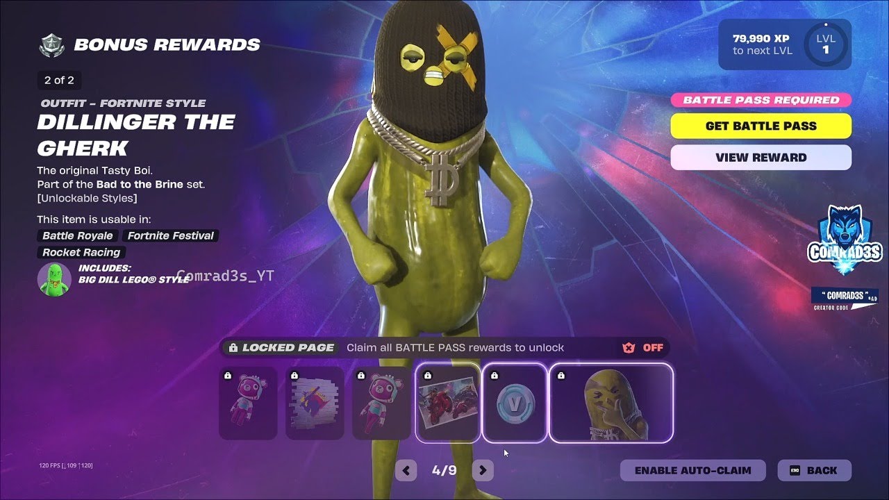 Fortnite Chapter 6 Season 2 Battle Pass Full Showcase (Skins, Back ...