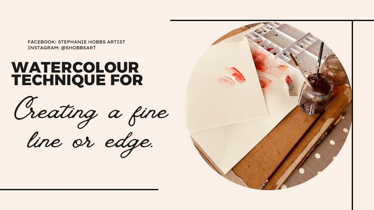 Create a Fine line in watercolour. - YouTube