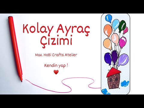 Balonlarla Uçan Ev Çizimi (DIY) “Yukarı Bak”filmi esintili. Kolay ve renkli 