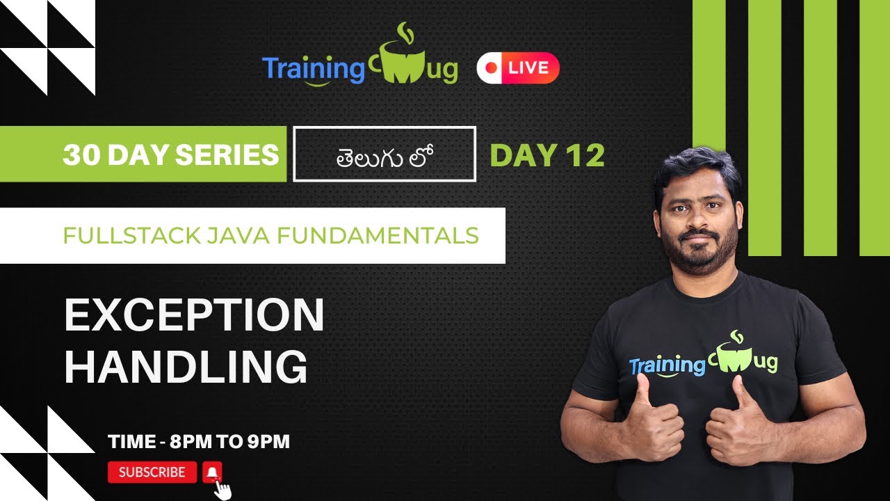 Day 13 Exception Handling Java Youtube 9272