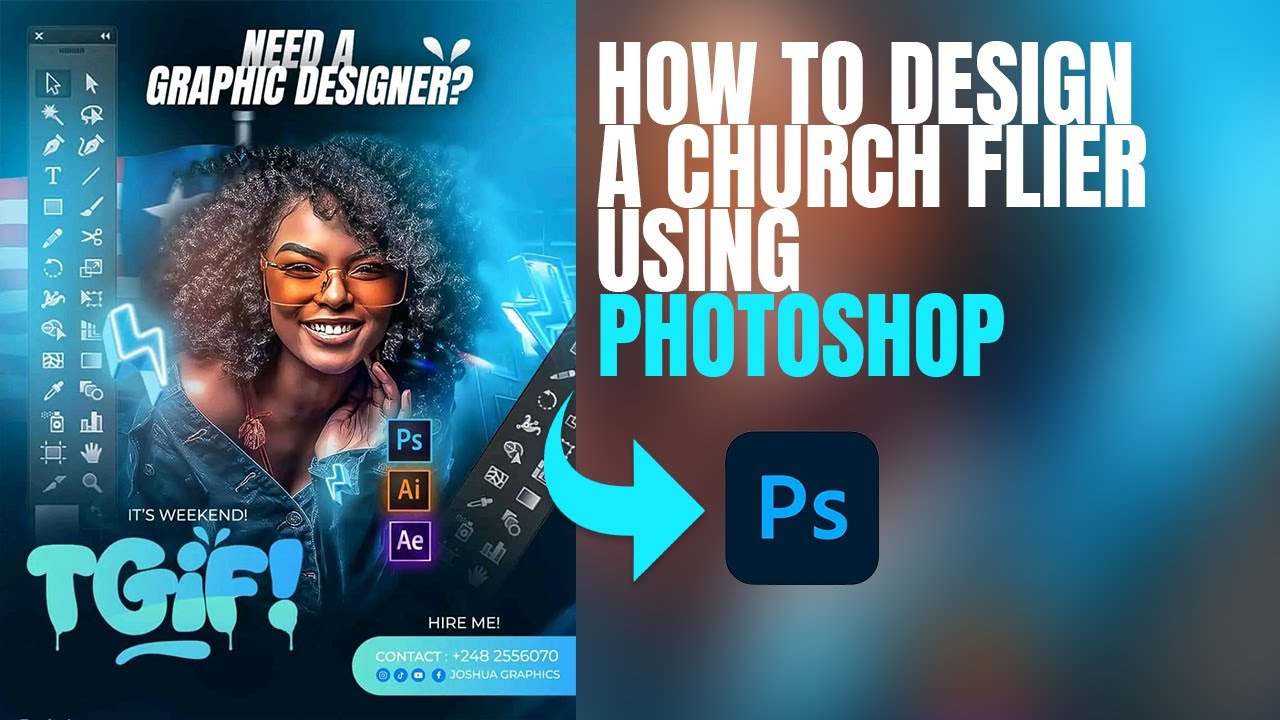 HOW TO DESIGN A FREELANCE GRAPHIC DESIGN FLIER USING PHOTOSHOP ...