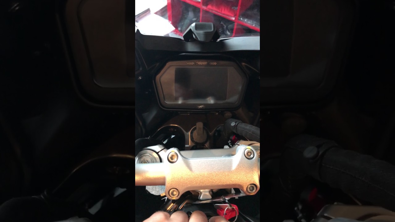 Mv agusta turismo veloce dashboard and start - YouTube