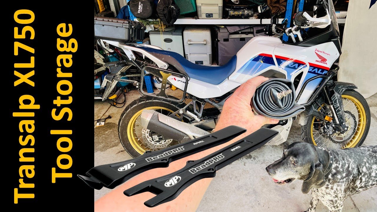 Tool Storage Solution for Honda Transalp XL750 #transalp #adventurebike ...