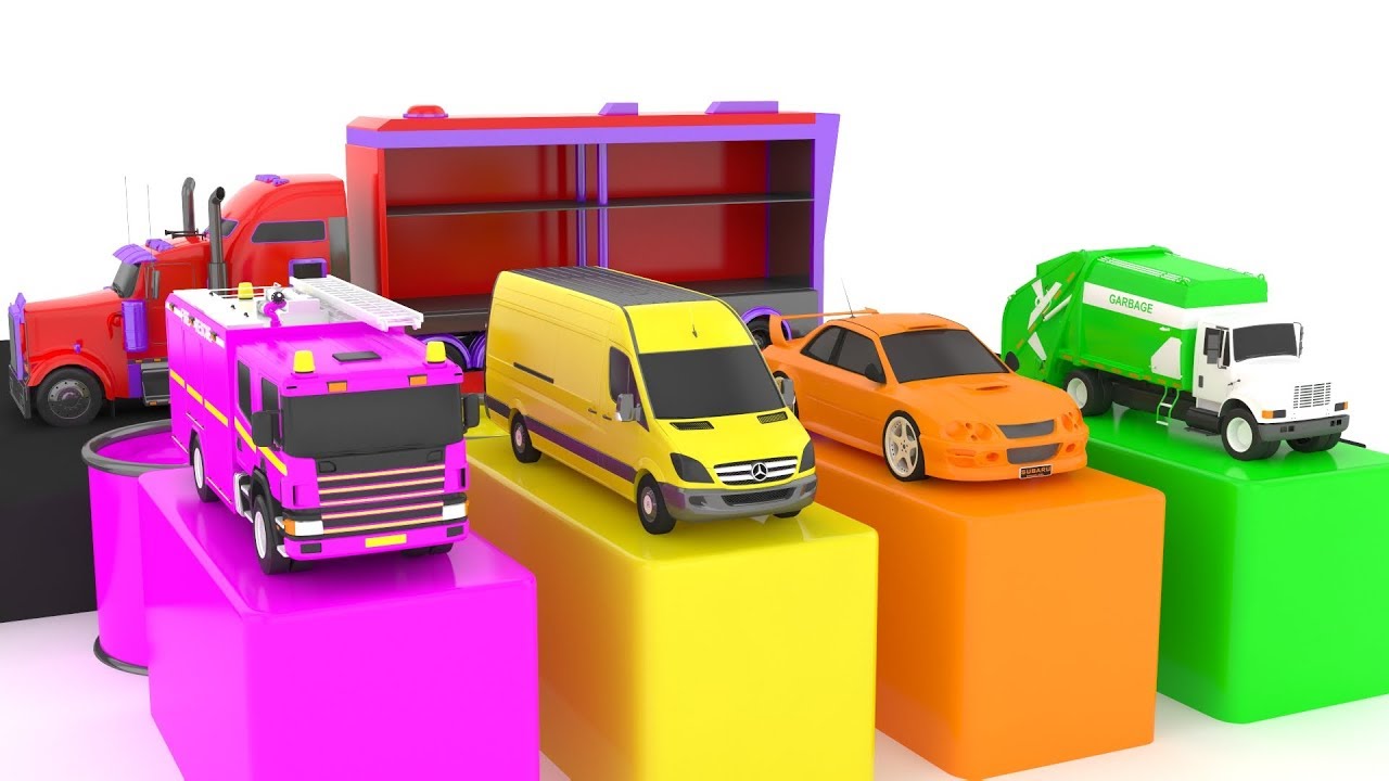 Learn Colors With Cars Colors for Children Street Vehicles & Cars ...