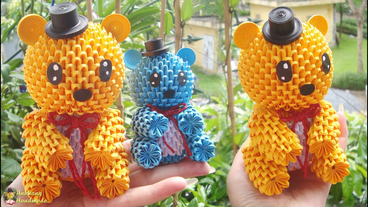 3d Origami Teddy Bear Tutorial DIY Mini Paper Teddy Bear Home Decoration Idea YouTube 3d Origami Teddy Bear Tutorial DIY Mini Paper Teddy Bear Home Decoration Idea YouTube