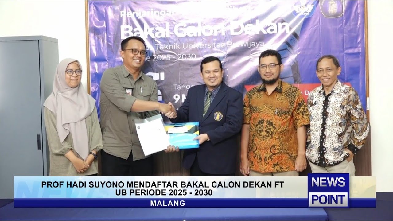 PROF HADI SUYONO MENDAFTAR BAKAL CALON DEKAN FT UB PERIODE 2025 2030 ...