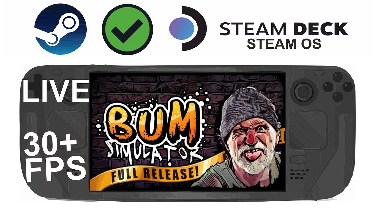 Bum Simulator on Steam Deck/OS in 800p 30+Fps (Live) verified - YouTube