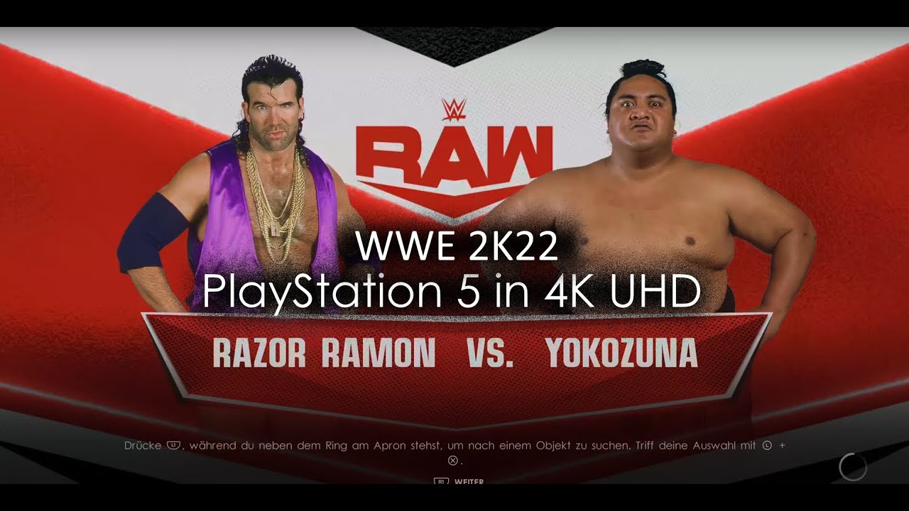 WWE 2K22 - Razor Ramon vs Yokozuna - PS5Share 4K UHD - YouTube