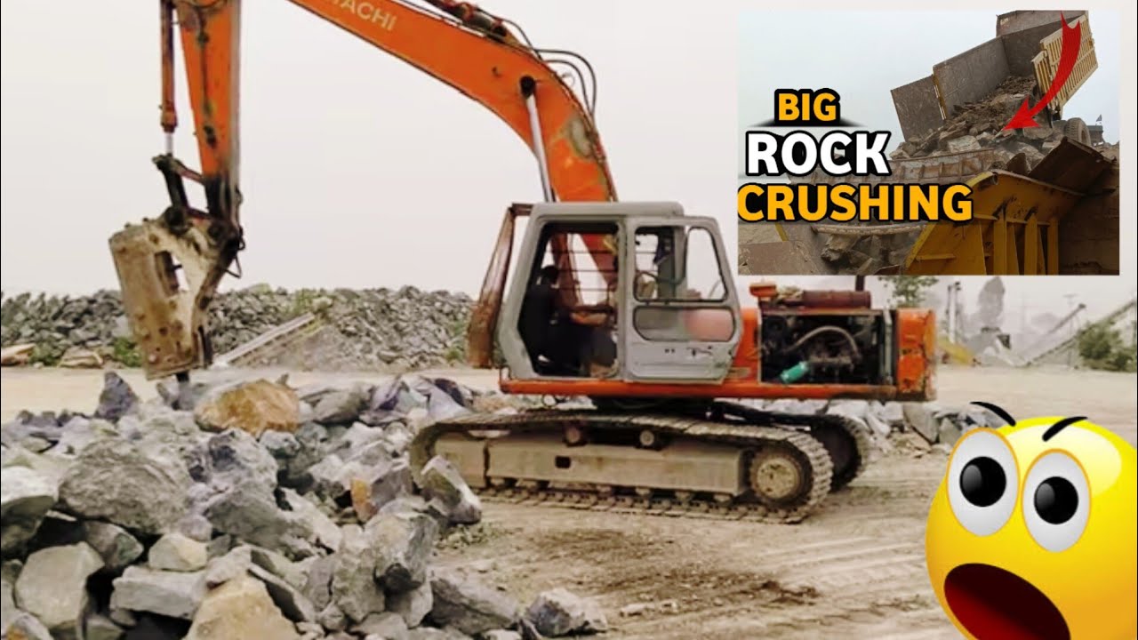 Super Giant rock crusher in Action Rubble crusher Master Jaw crusher ...