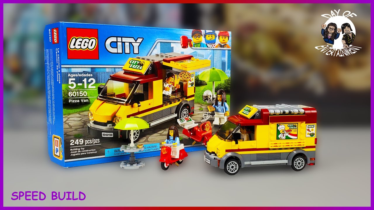 LEGO City 60150 Pizza Van Speed Build | Day Of Entertainment - YouTube