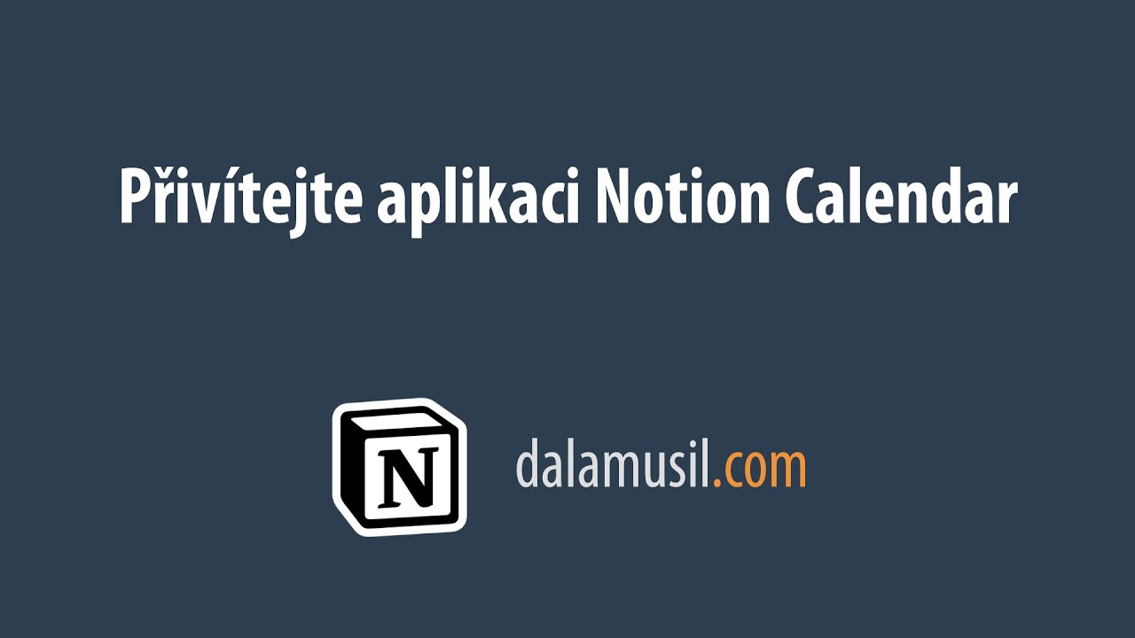 Přivítejte aplikaci Notion Calendar, původně známý jako Cron - YouTube