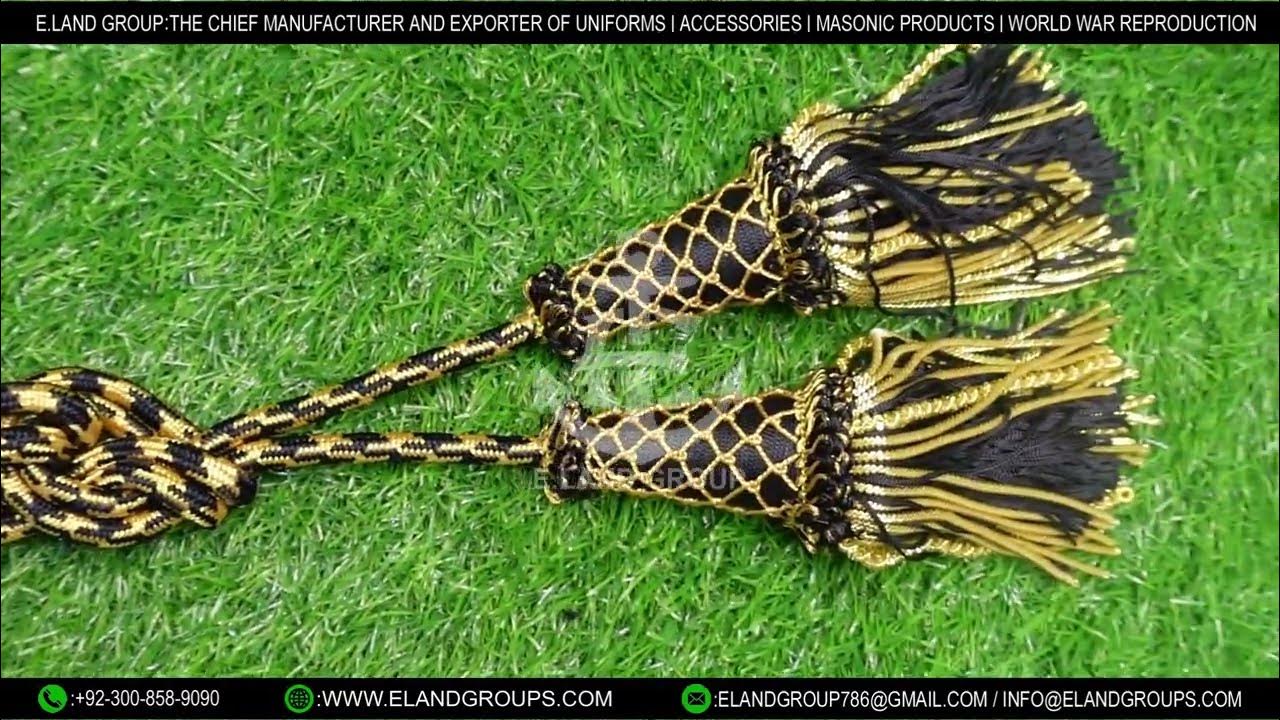 Gold and black liturgical color cincture Cingoli, Liturgical Cincture ...