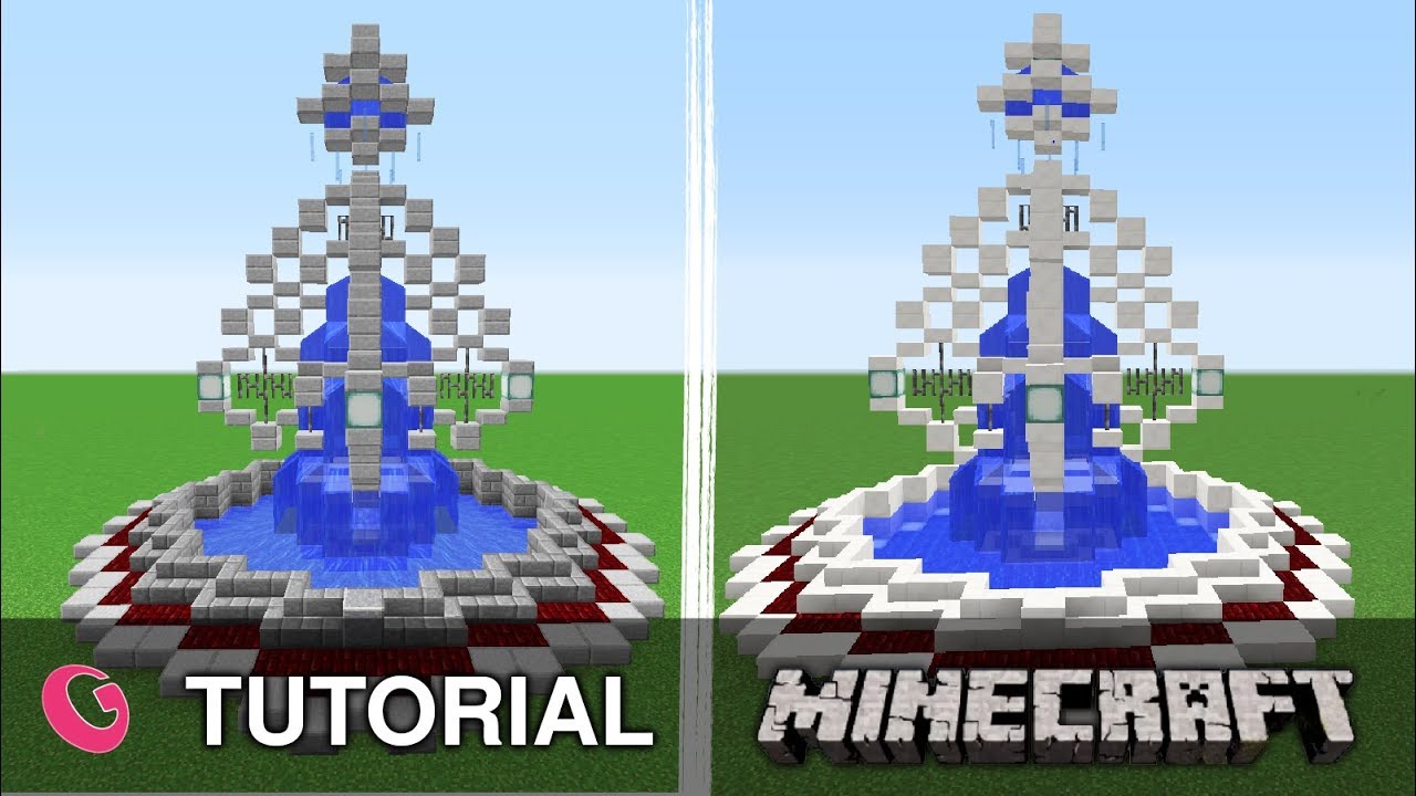 Minecraft Tutorial Jak Postavit Fontánu Gala Cz Sk Youtube