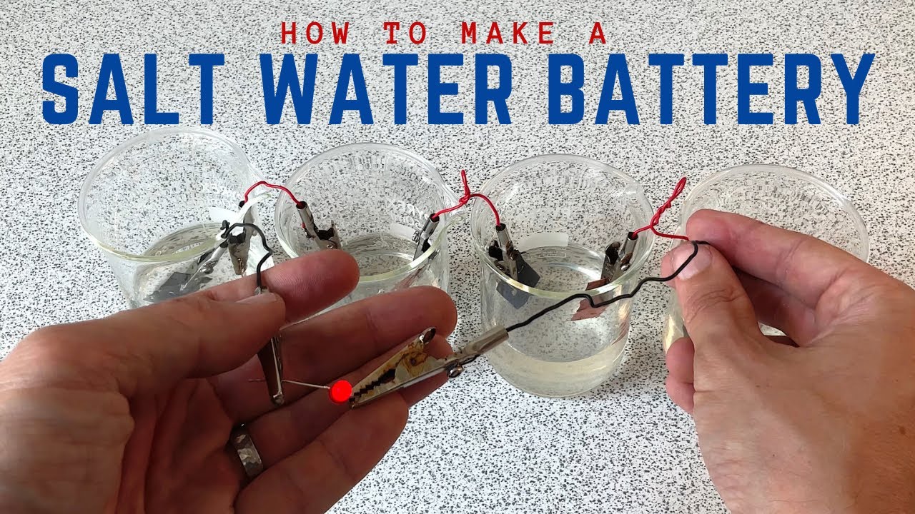 How to make a salt water battery - YouTube