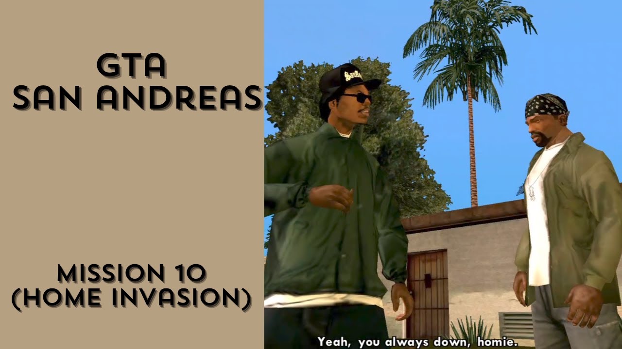 Gta San Andreas "Mission 10" (Home invasion) - YouTube