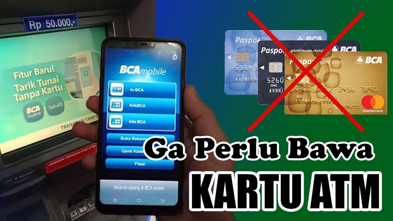 Tarik Tunai Tanpa Kartu Atm BCA (Cardless) - YouTube