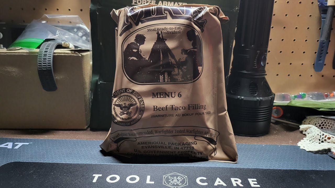U.S MRE: #6 BEEF TACO FILLING REVIEW - YouTube