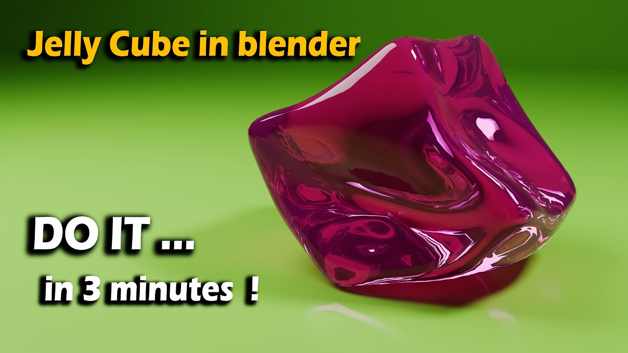Jelly physics in Blender / How to make a jelly in Blender / Blender ...