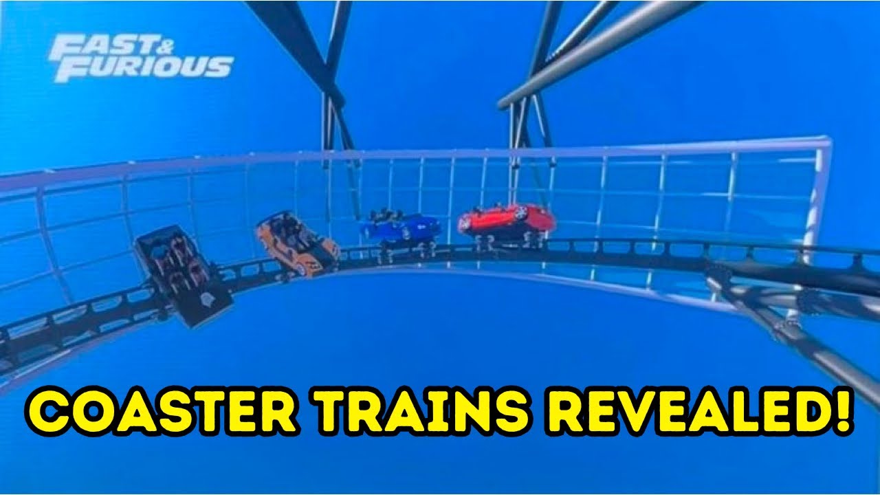 Fast & Furious Hollywood Drift Coaster Trains REVEALED! Universal ...