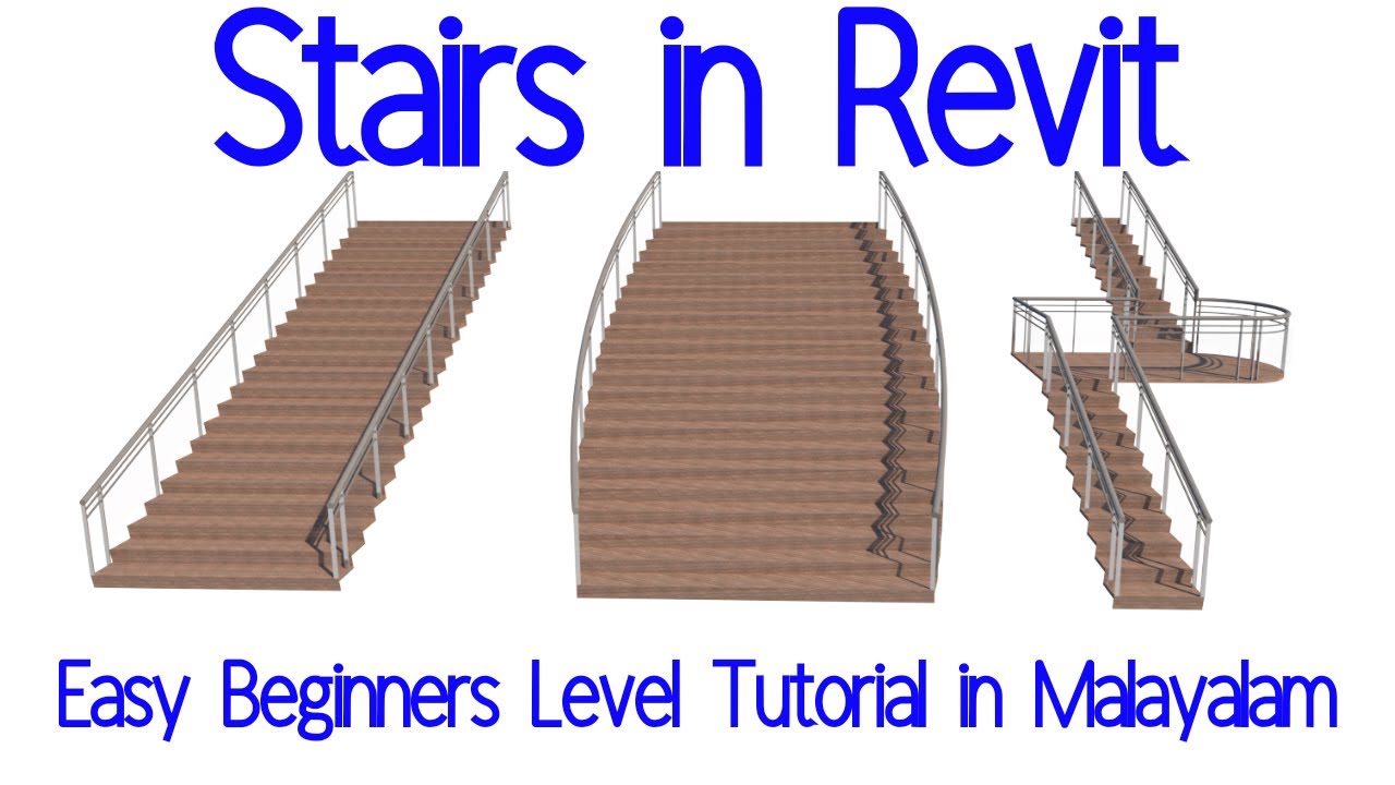 Stairs in Revit - Beginners Level Revit Malayalam Tutorial (Part-1 ...
