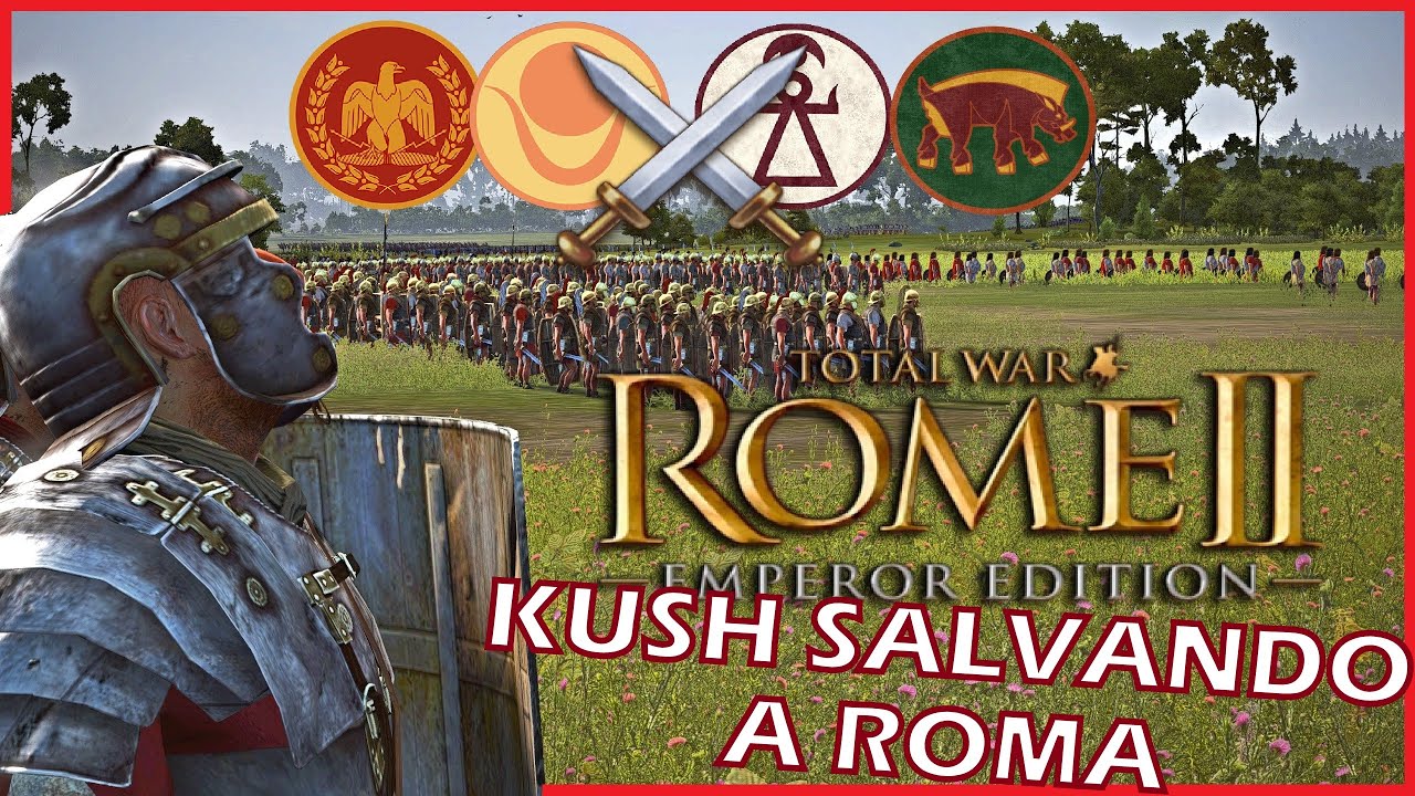 Total War: ROME II 2 VS2 Roma y Kush vs Cartago y Arvernos ⚔ ...