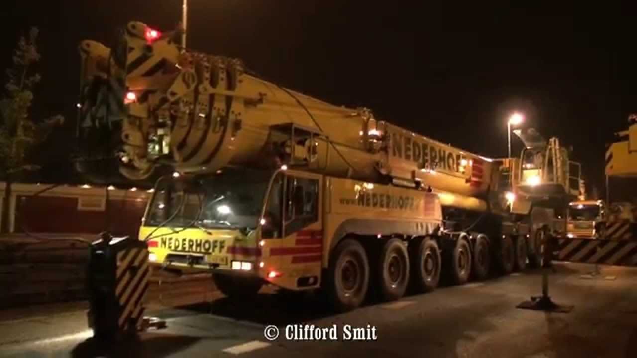 Montage Demag AC 650 Nederhoff in Haarlem Deel 1 - YouTube