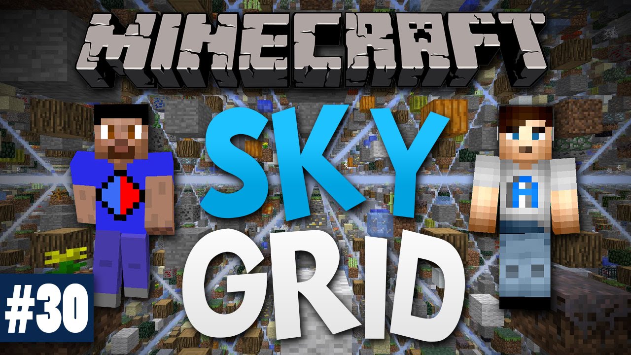 Minecraft SKY GRID #30 with Vikkstar & Ali A (Minecraft Skygrid ...