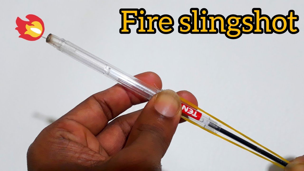 How to Make a fire slingshot in 2 minutes - YouTube