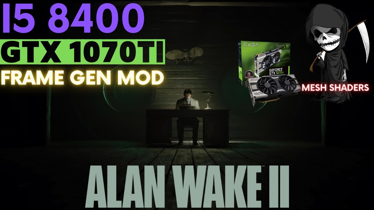 Alan Wake 2 Mod FG na GTX 1070ti (PC) [ULTRAWIDE] - YouTube
