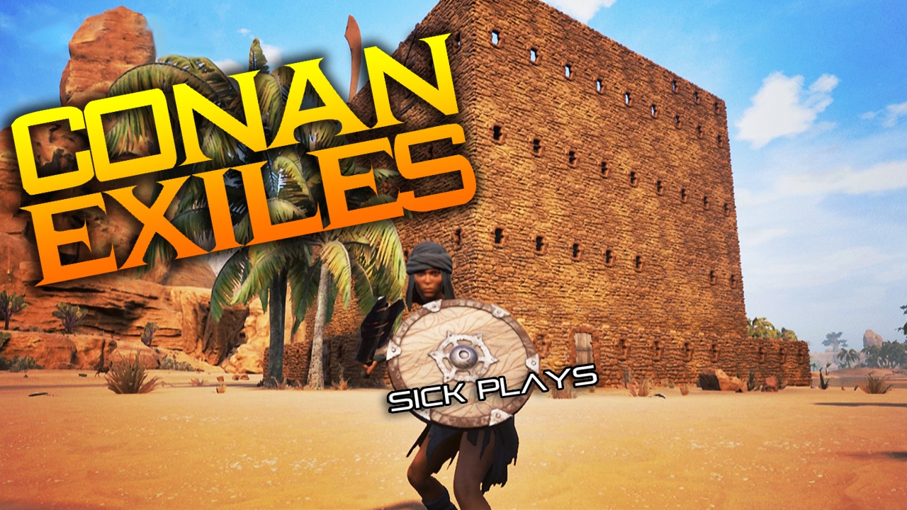 Conan Exiles - Base Build Progress (starter build) - YouTube