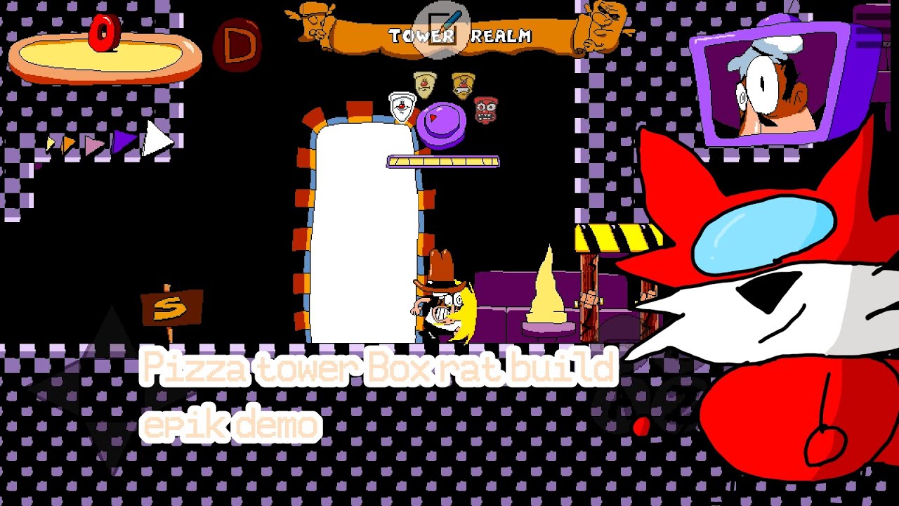 Pizza Tower Box Rat Build Epik Demo (mod) - YouTube