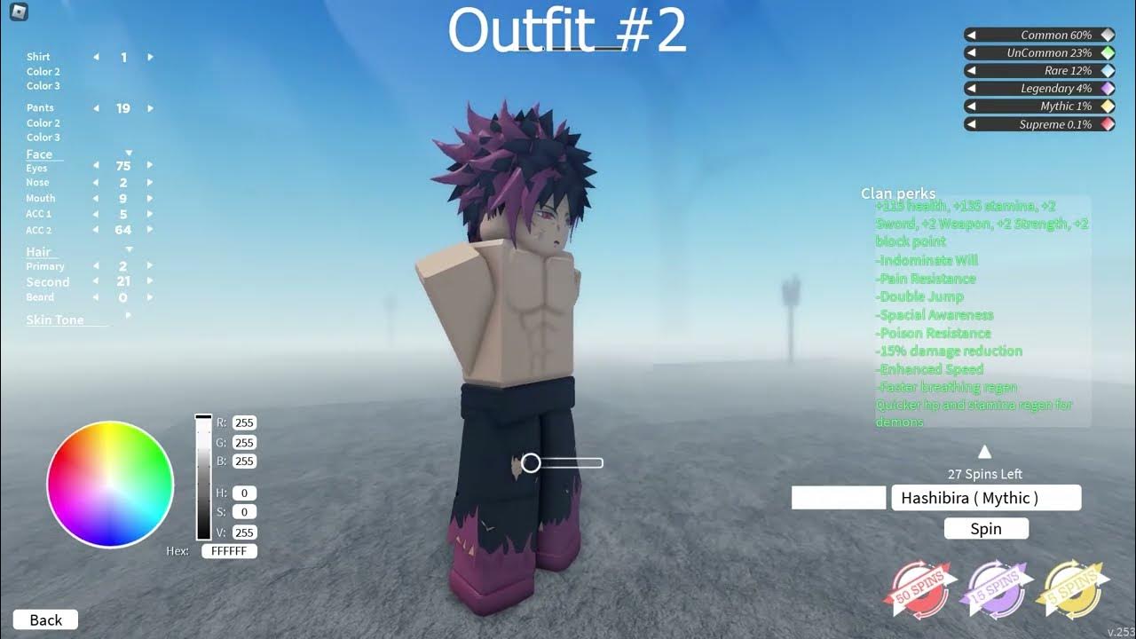All of my Outfits! 👕 | Project Slayers - YouTube