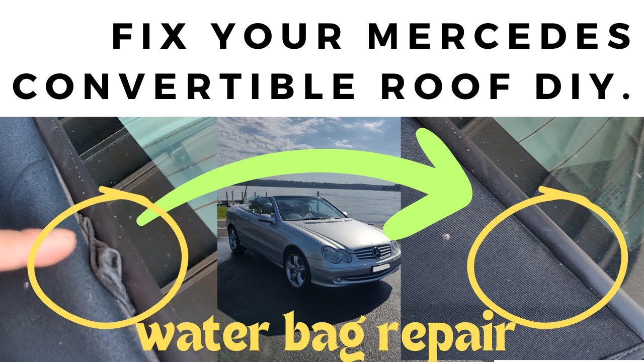Fix your mercedes CLK convertible cabriolet roof. Easy DIY repair of ...