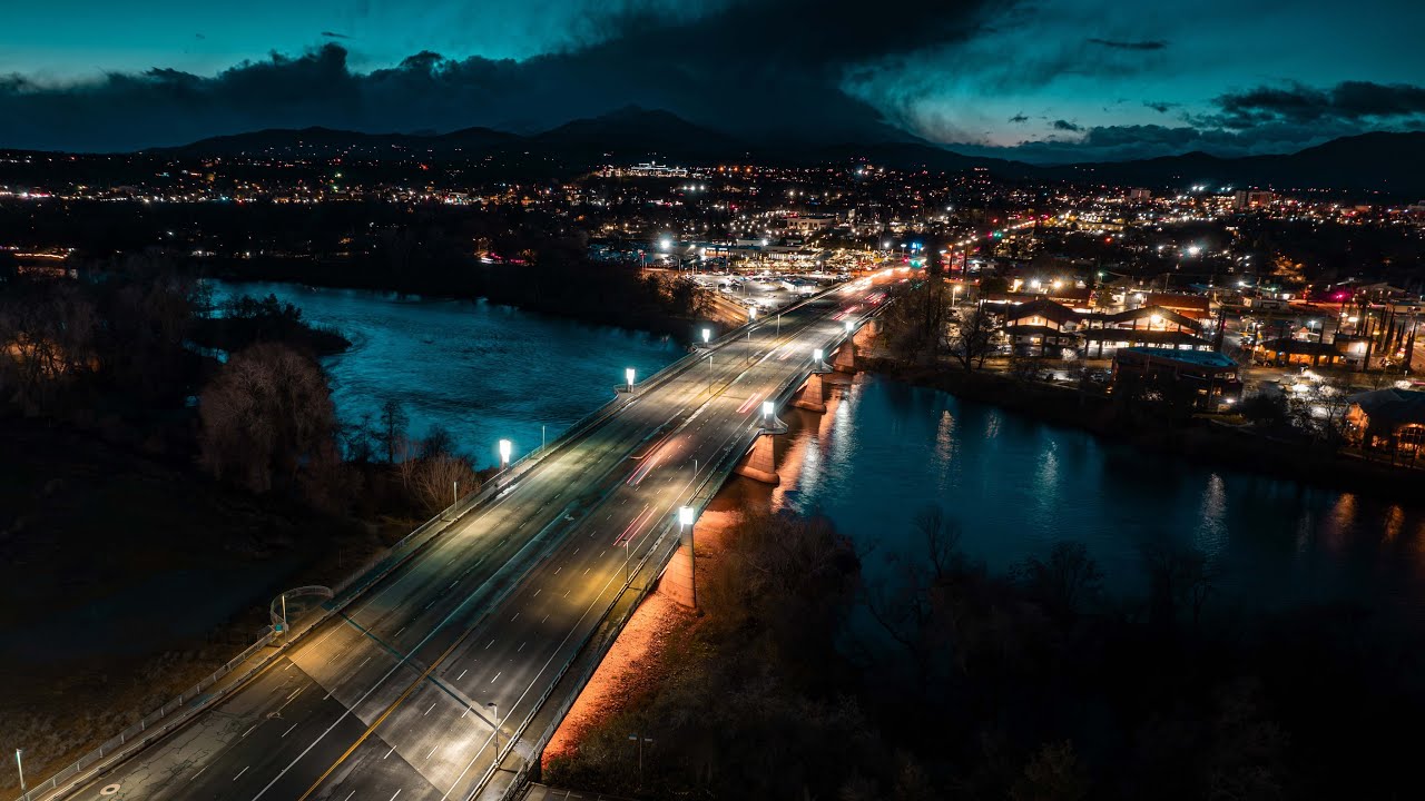 The City of Redding Revamps Cypress Avenue Bridge Lights - YouTube