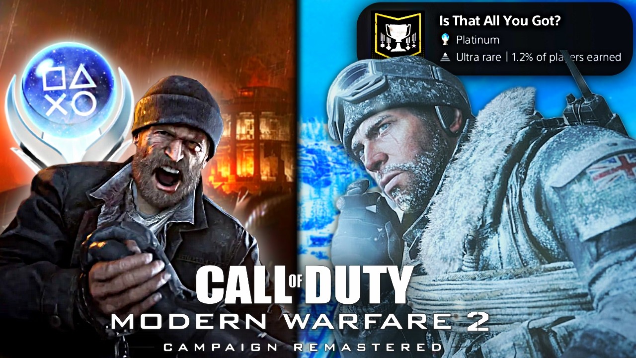 The MW2 PLATINUM trophy is PEAK GAMING! - YouTube