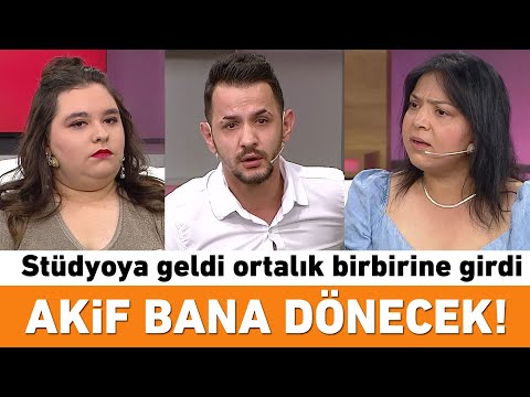 Özlem stüdyoya geldi ortalık birbirine girdi! Akif hakkında olay sözler