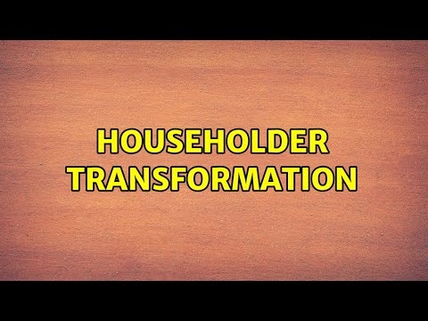 Householder transformation - YouTube