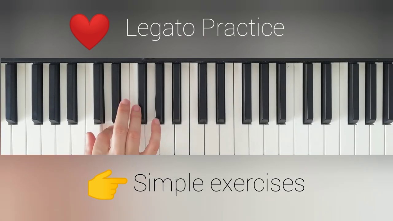 14. Legato Practice. Nu ma despart de pian. Piano simple exercises (beginner study) - YouTube